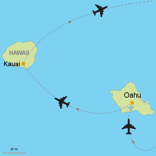 Oahu and Kauai by Air | Customizable Vacation Package | Tripmasters